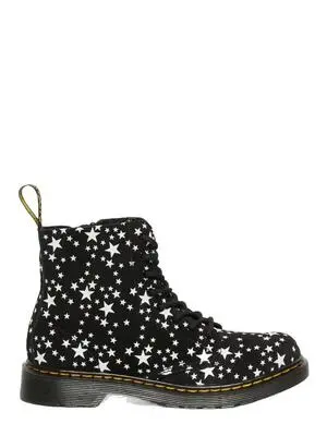 Dr. Martens 1460 Star Print Lace Boots - Black