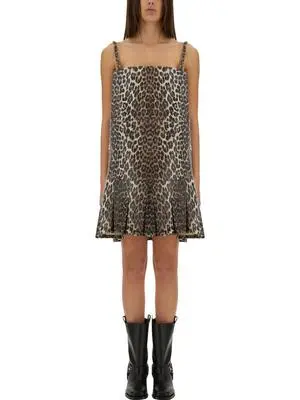 GANNI Animal Print Dress - Animalier