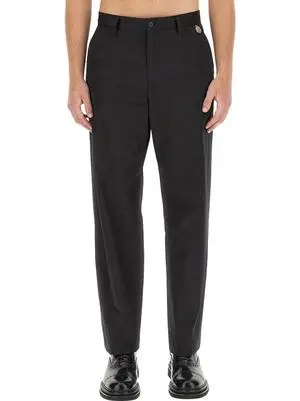 Dolce & Gabbana Regular Fit Gabardine Pants - Black
