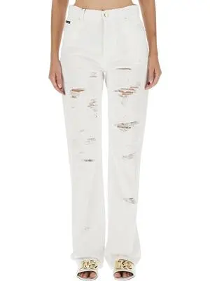 Dolce & Gabbana Boyfriend Jeans - White