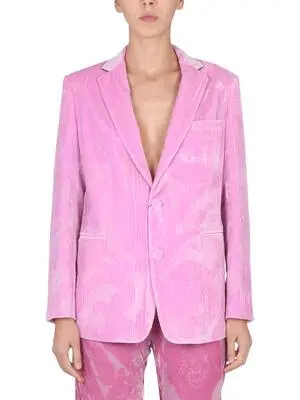 Etro Paisley Patterned Maxi Jacket - Pink