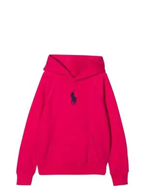 Polo Ralph Lauren Embroidered Logo Fleece Hoodie - Pink