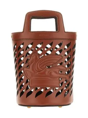 Etro Leather Coffa Bag - Buff