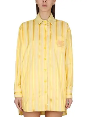 Etro Silk Blend Shirt - Yellow