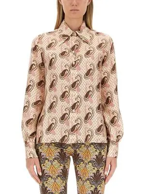 Etro Paisley Print Silk Shirt - Multicolour