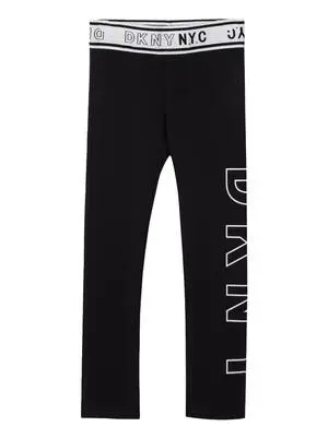 Dkny Leggings Con Stampa - Black