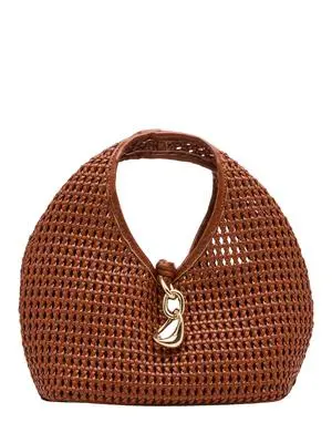 Dolce Vita Dahlia Woven Handbag - Cognac