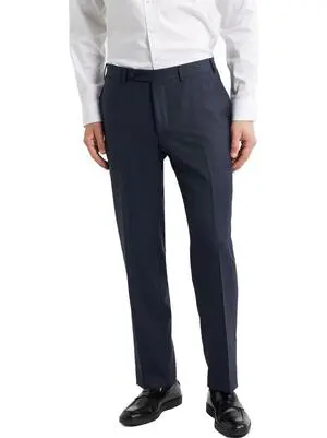 CANALI Siena Regular Fit Super 130s Wool Solid Dress Pants