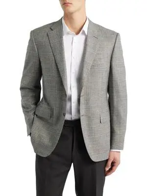 Canali Siena Regular Fit Glen Check Sport Coat - Grey