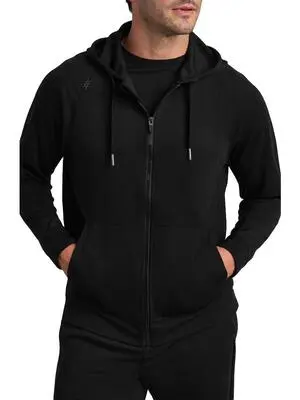 RHONE Dreamstate Zip Hoodie - Pure Black