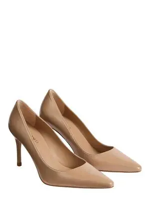 LK BENNETT Floret Pointed-toe Pumps - Trench