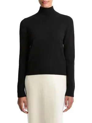 Vince Turtleneck Cashmere Sweater - Black