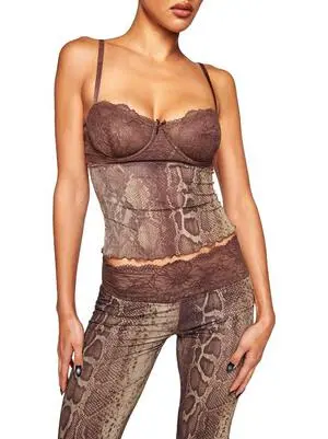 I.AM.GIA Silo Lace Camisole - Snake