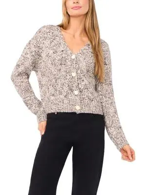 HALOGEN V-Neck Button Cardigan
