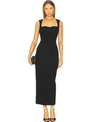 RUNAWAY THE LABEL Kody Midi Dress - Black