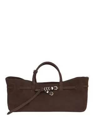 MARGESHERWOOD Grandma Buckle Suede Shoulder Bag - Hush Nubuck