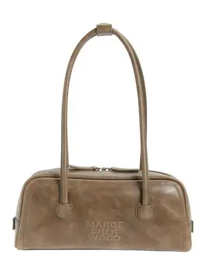 MARGESHERWOOD Soft Boston Leather Shoulder Bag - Etoffe Pull-up