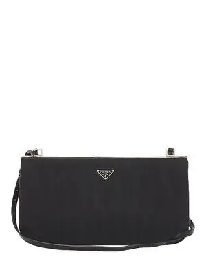 FWRD RENEW Prada Tessuto Shoulder Bag - Black
