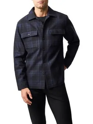 Rodd & Gunn Netherton Plaid Shirt Jacket - Eclipse