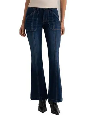Kut From The Kloth Ana Seamed High Waist Flare Jeans - Highlands