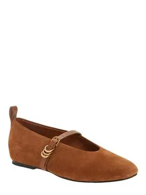 Rag & Bone Spire Mary Jane Flat - Umber Suede