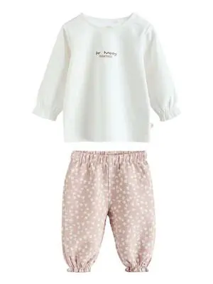 NEXT Top & Pants Set - Ivory Multi