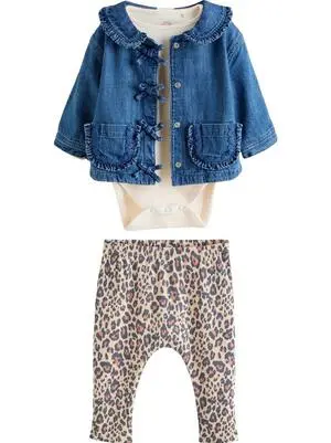 NEXT Bodysuit, Jacket And Leggings Set - Blue