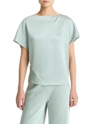 Vince Draped Dolman Sleeve Top - Aloe Stone