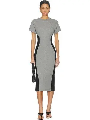 Fleur Du Mal Addie Midi Dress - Medium Heather Grey