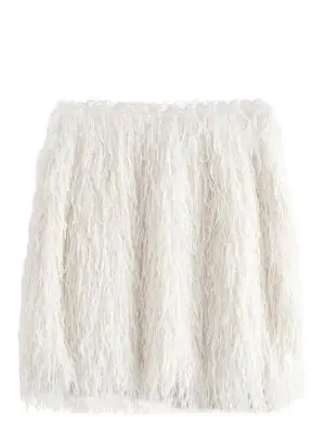 NEXT Feather Mini Skirt - White
