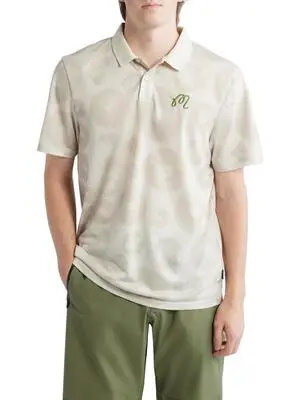 MALBON Fairway Foraging Polo - Ivory