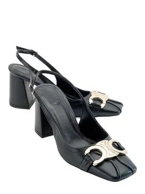PROLOGUE SHOES Slingback Pumps Black