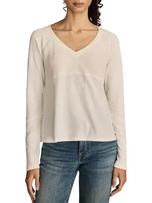 Lucky Brand Cotton Waffle Knit Top - Whisper White