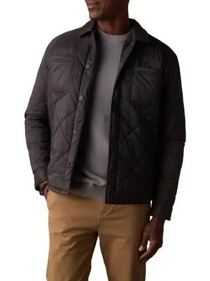 THE NORMAL BRAND Quilted Jacket With Fleece Lining - Charcoal