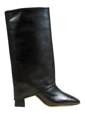 MI/MAI Noumea Mid-calf Turn Up Boots - Black