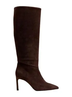MI/MAI Coco Stiletto Long Boots - Chocolate
