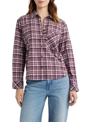 Brooklyn Industries Checks Shirt - Bordeoux Check