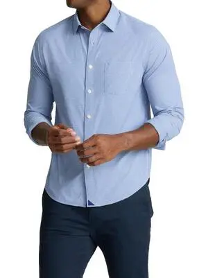 UNTUCKIT Lafior Check Performance Button-up Shirt - Blue