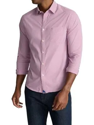 UNTUCKIT Lafior Check Performance Button-up Shirt - Red