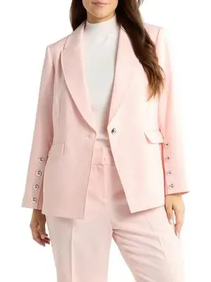 TAHARI ASL One-button Blazer - Slipper Pink