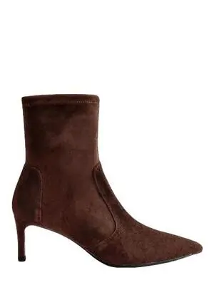 MI/MAI Ophelia Pointed Toe Ankle Boots - Chocolate