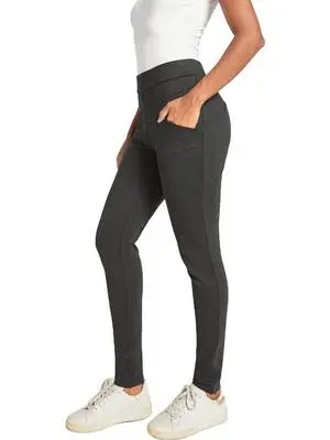 Betabrand Journey Dress Pant Yoga Pant - Charcoal