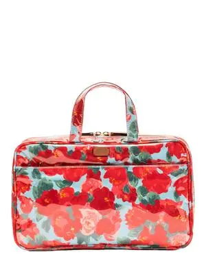 FRANCES VALENTINE Hanging Toiletry Bag Red/light Blue
