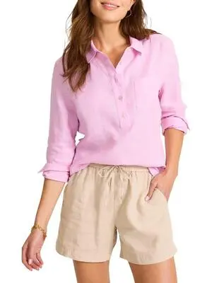 Tommy Bahama Coastalina Popover Blouse - Lilac Chiffon