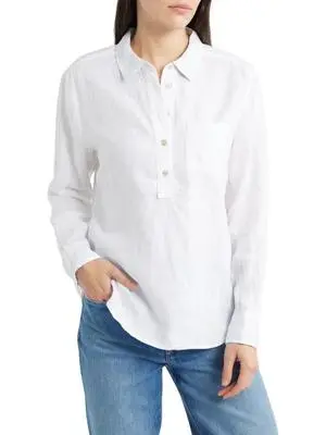 Tommy Bahama Coastalina Popover Blouse - White