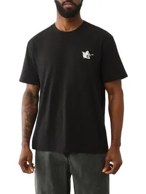 True Religion World Tour Graphic T-shirt - Jet Black
