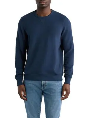 Mack Weldon Ace Cotton Blend French Terry Crewneck Sweatshirt - Total Eclipse