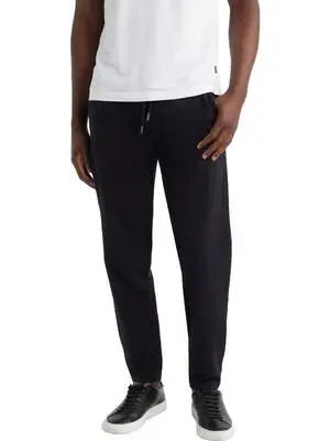 Mack Weldon Ace Stretch Cotton French Terry Sweatpants - True Black
