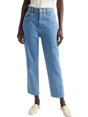 St. John Isabel High-waist Straight-leg Jeans - Light Denim Wash