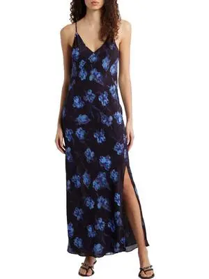 Rag & Bone Larissa Floral Print Maxi Dress - Black Floral